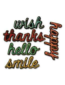 Shadow Script #2 - Sizzix Thinlits Dies By Tim Holtz | STSX662685