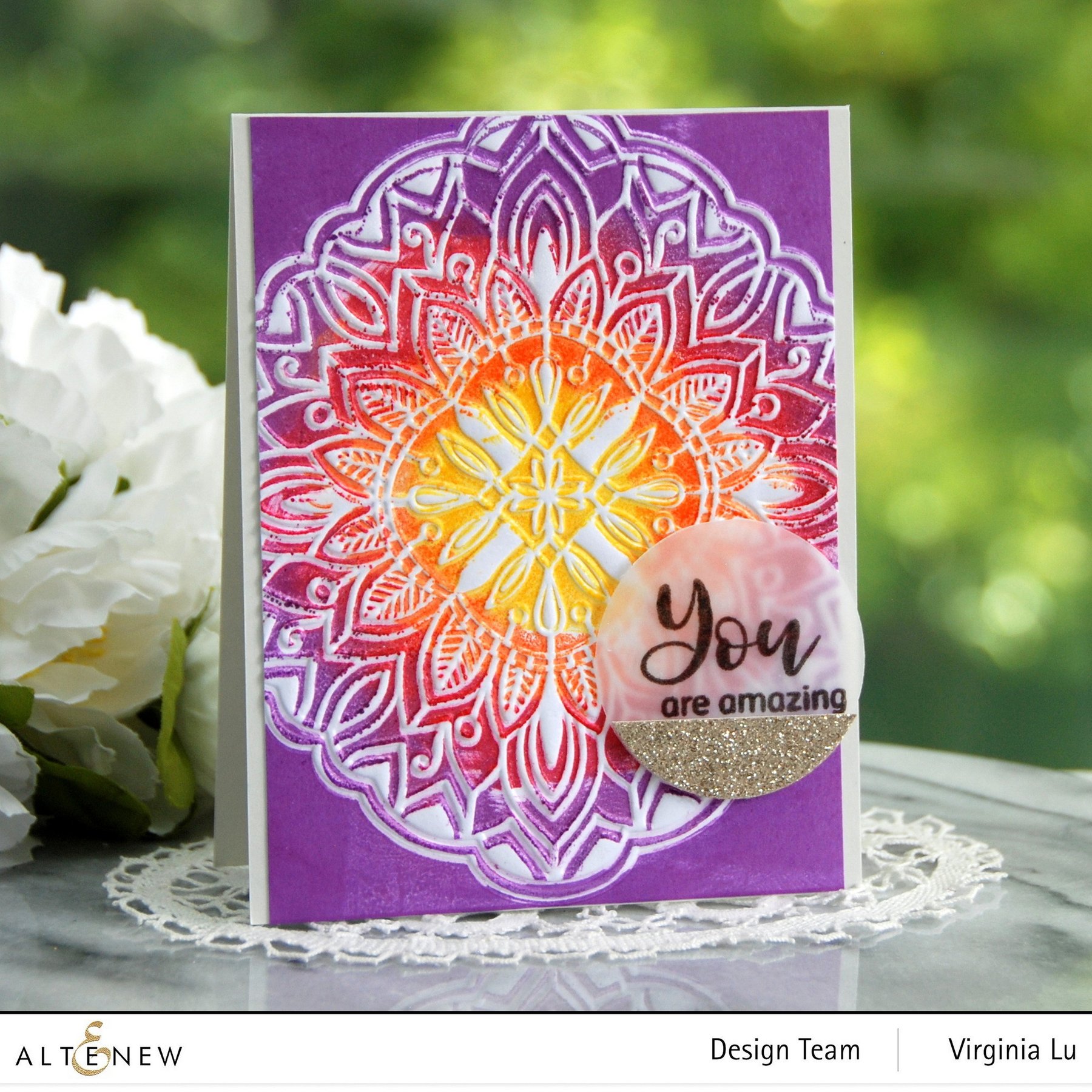 Diamond Mandala 3D - Embossing Folder | EM-ALT-6528